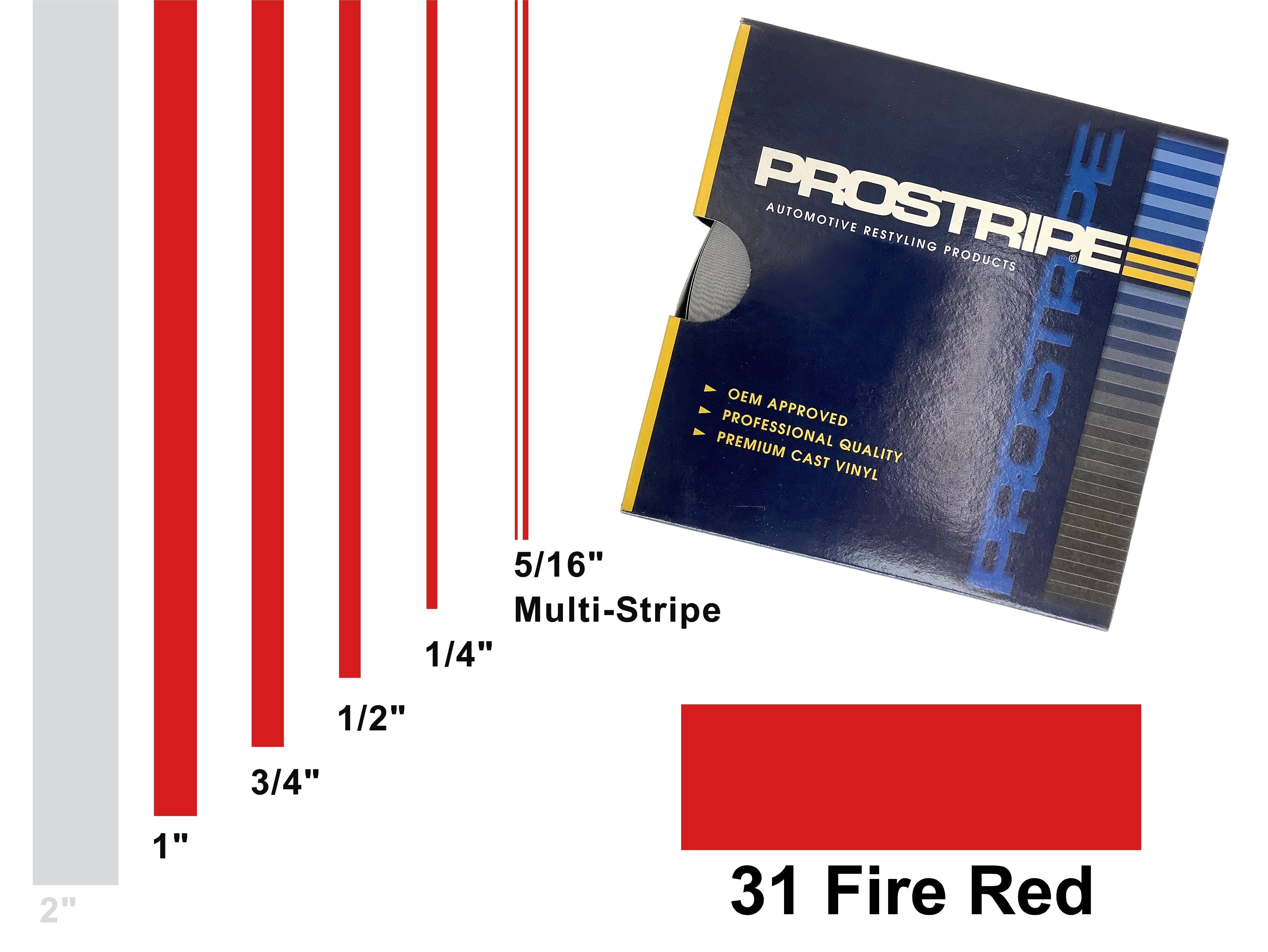 Fire Red Vehicle Pinstripe | Car Pretty Inc.