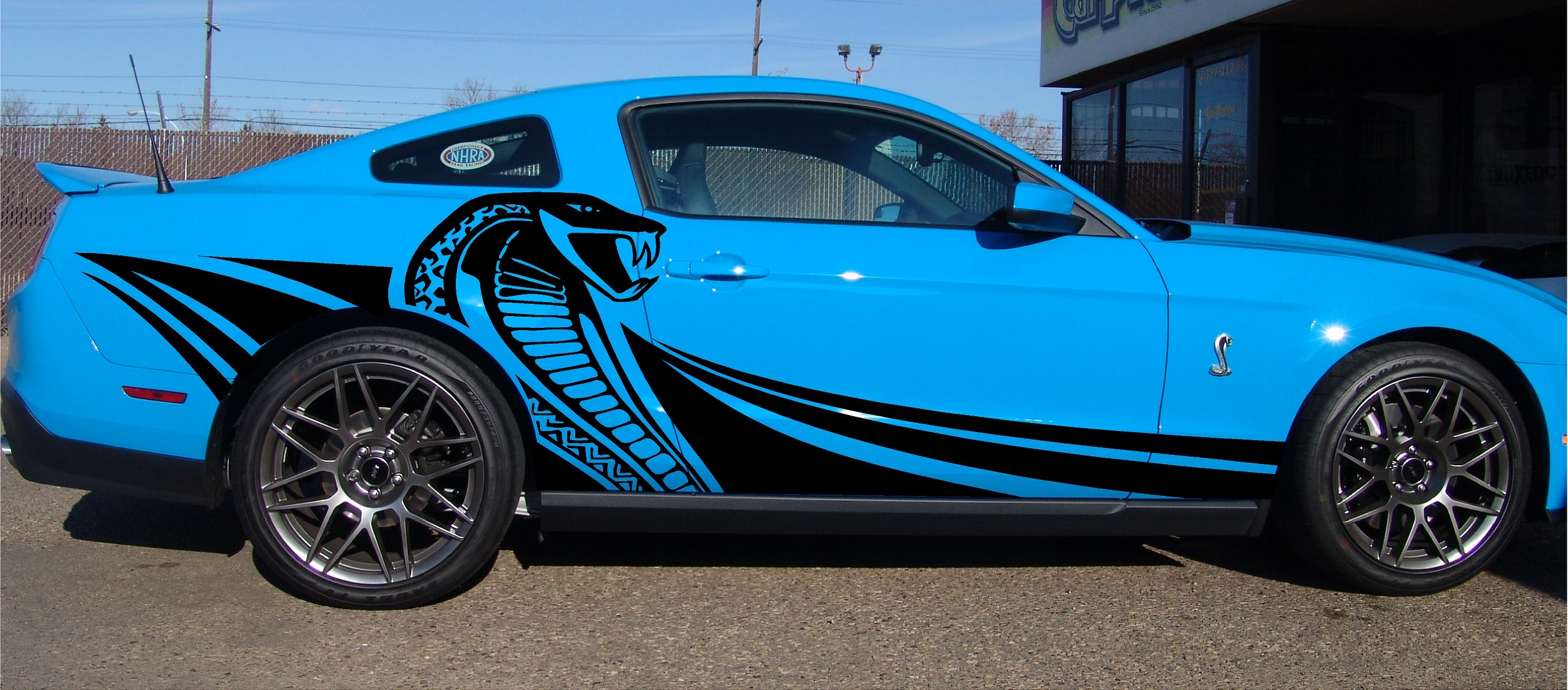 Ford Mustang Cobra Jet Side Decals 2005-2014 #3352 | Car Pretty Inc.