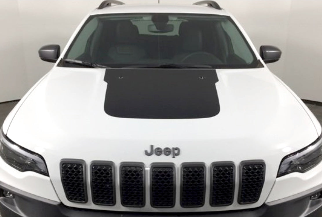 Jeep Cherokee Trailhawk Hood Decal 2019-2023 #3747 | Car Pretty Inc.