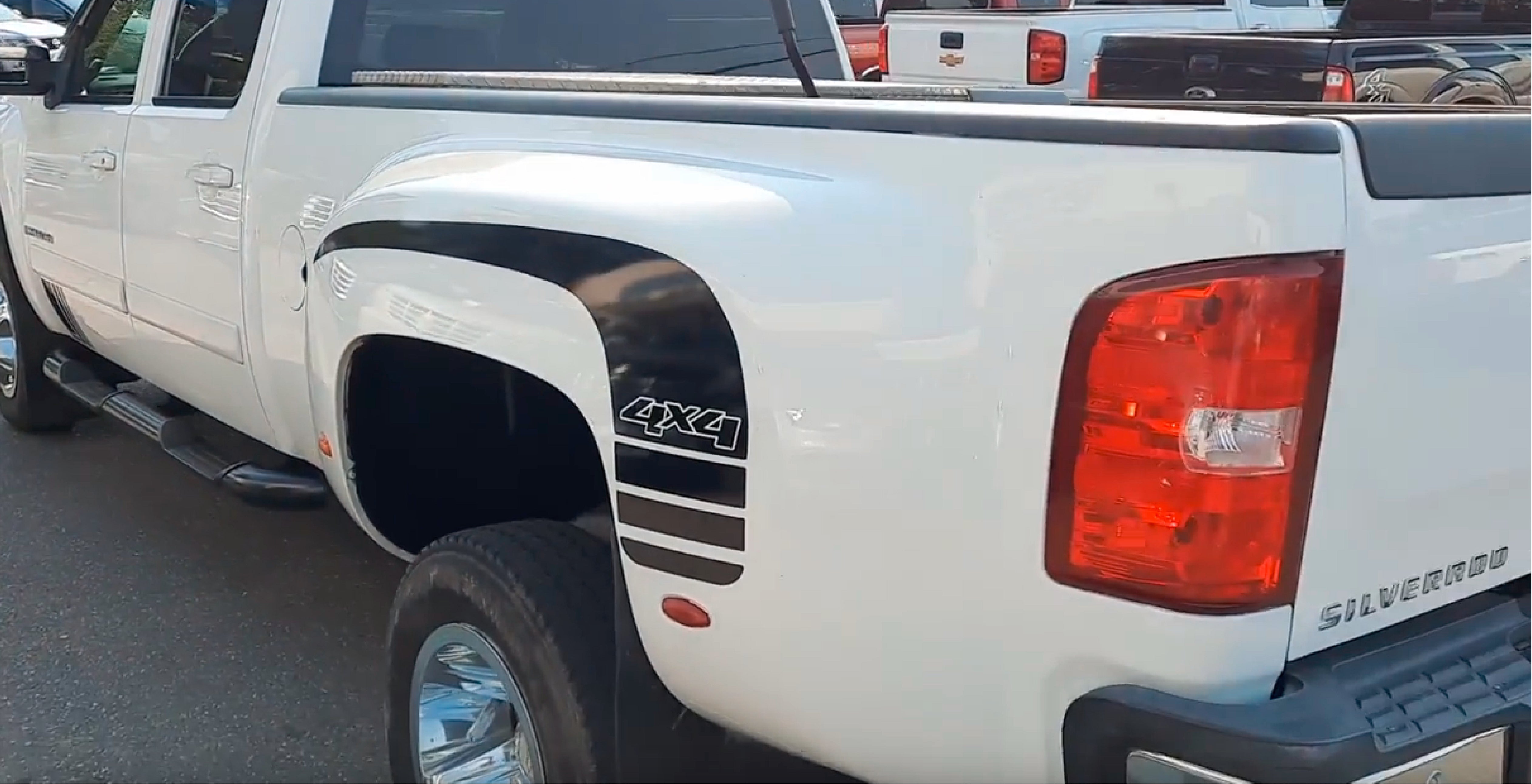 GMC Sierra/Chevy Silverado Dually GFX Box Side Decal #2928_4D | Car ...