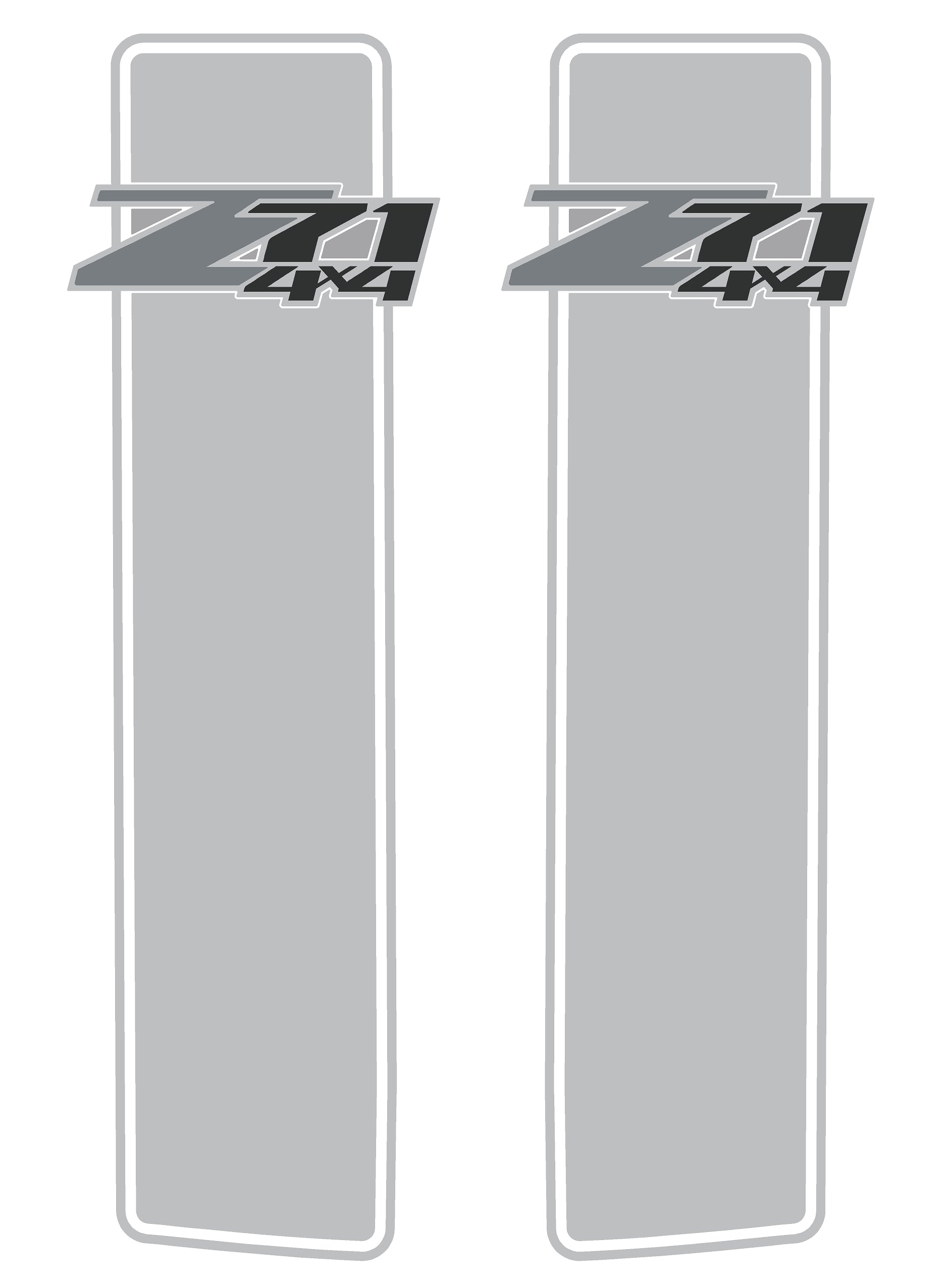 GMC Sierra/Chevy Silverado GFX Vertical Boxside Decals #3097_D | Car ...