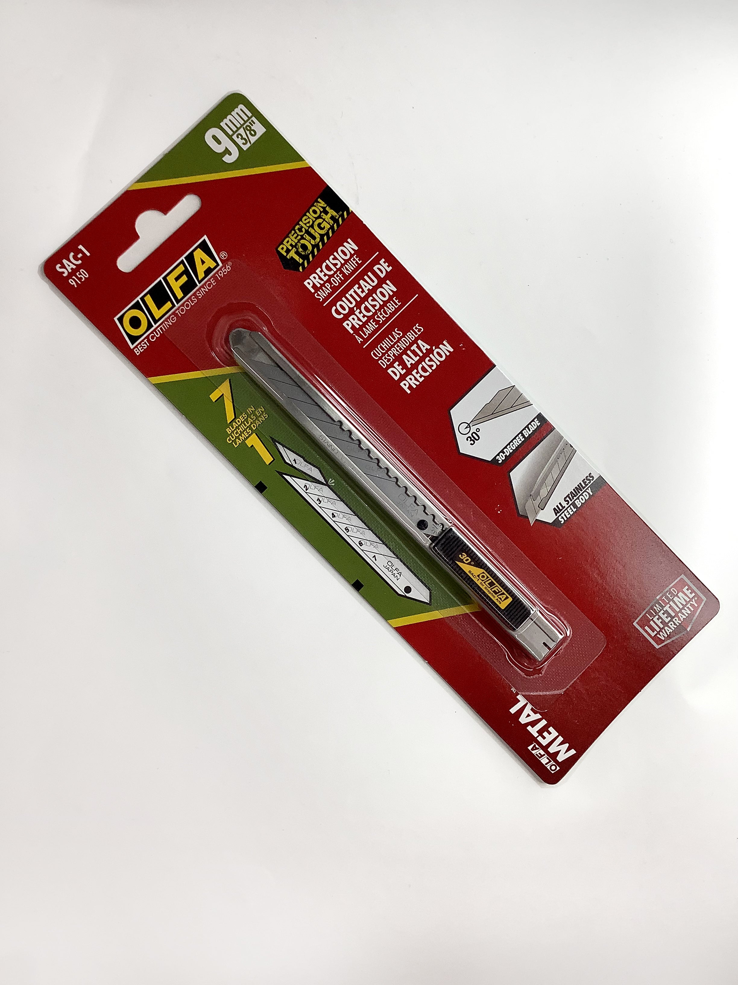 OLFA 30-degree Stainless Steel Knife or Refill Blades | Car Pretty Inc.